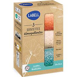 Serviettes démaquillantes 20x20 cm Labell, une marque Intermarché ...