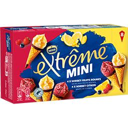 Mini glaces citron et fruits rouges Extrême - Intermarché