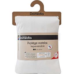 Protège matelas imperméable 160 x 200 cm, blanc Domédia, une marque Intermarché - Intermarché