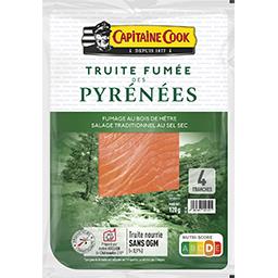 Truite fumée des Pyrénées Capitaine Cook, une marque Intermarché ...
