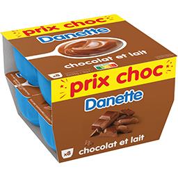 Danette - Crème dessert chocolat et lait Danone - Intermarché