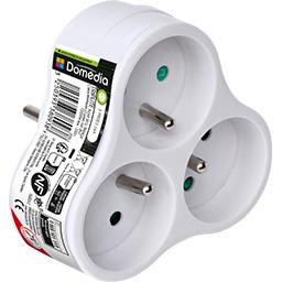 Triplite 3 prises 16A triangle blanc Domédia - Intermarché
