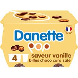 Crème dessert vanille billes chocolat caramel salé Danette - Intermarché