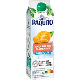 100% pur jus pressé clémentine sans pulpe Paquito, une marque ...