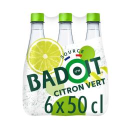 Eau gazeuse citron vert aromatisée sans sucres Badoit - Intermarché