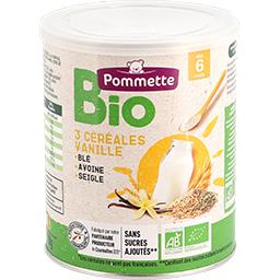 3 céréales vanille BIO, dès 6 mois Pommette Bio, une marque Intermarché ...