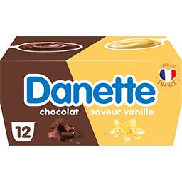 Crème dessert vanille chocolat Danette - Intermarché