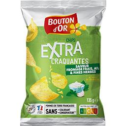 Chips Extra Craquantes fromage frais, ail & fines herbes Bouton d’Or ...
