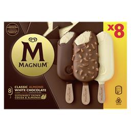 Glaces classic, amandes et chocolat blanc Magnum - Intermarché