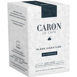 Capsules de café compatibles Nespresso Blend Signature Café Caron ...