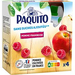 Spécialité de fruits pomme framboises sans sucres ajoutés Paquito, une ...