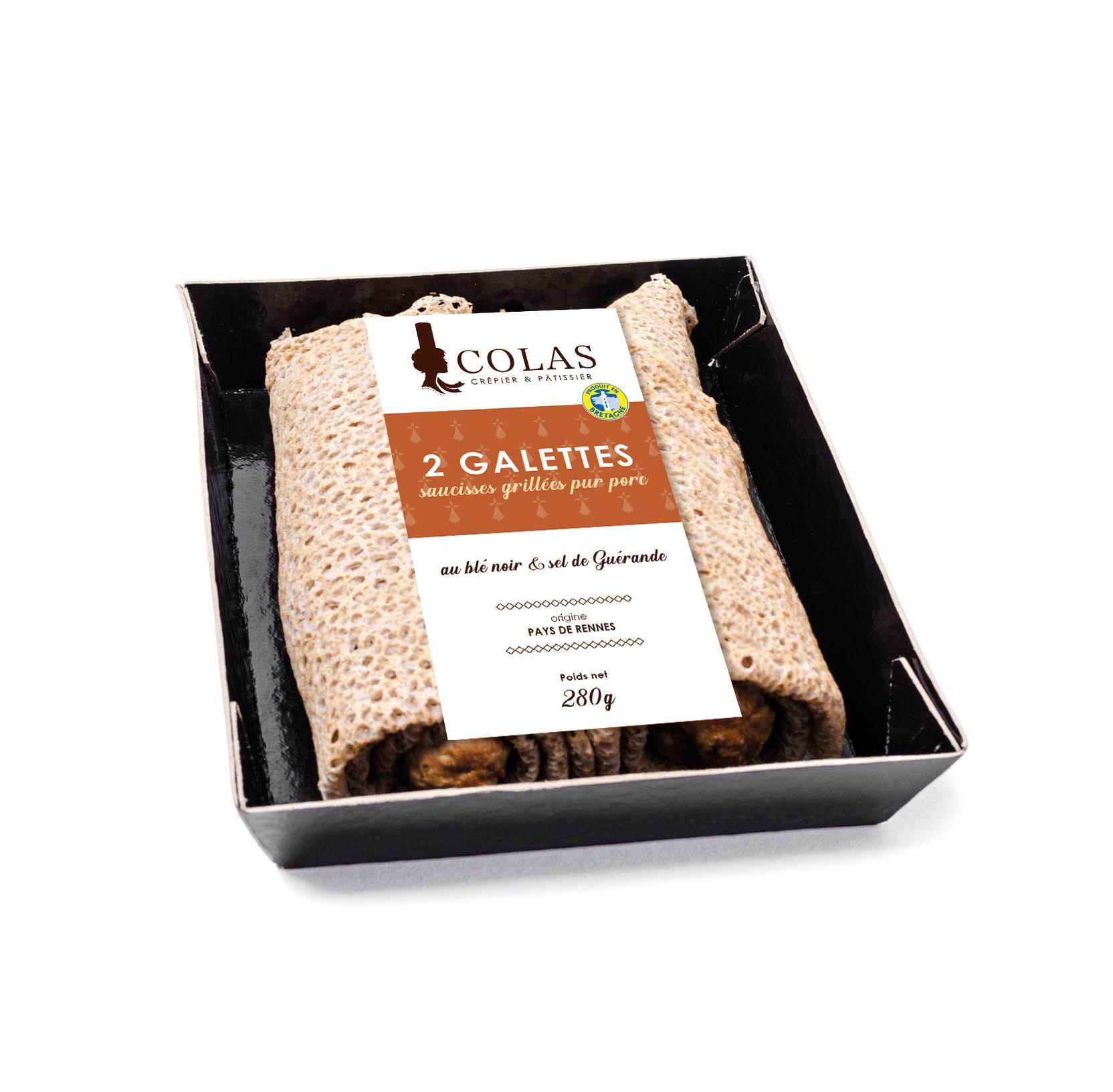 2 galettes saucisses Crêperie Colas - Intermarché