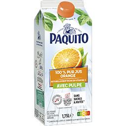 100% Pur Jus Pressé - Jus d'orange avec pulpe Paquito, une marque ...