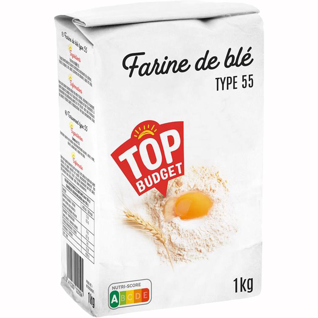 Farine de blé Type 55 Top Budget - Intermarché