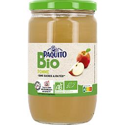 Purée de fruits pomme sans sucres ajoutés BIO Paquito Bio, une marque ...