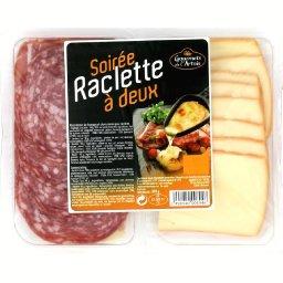 Assortiment de fromage et charcuteries pour raclette, pour 2 Gourmets ...