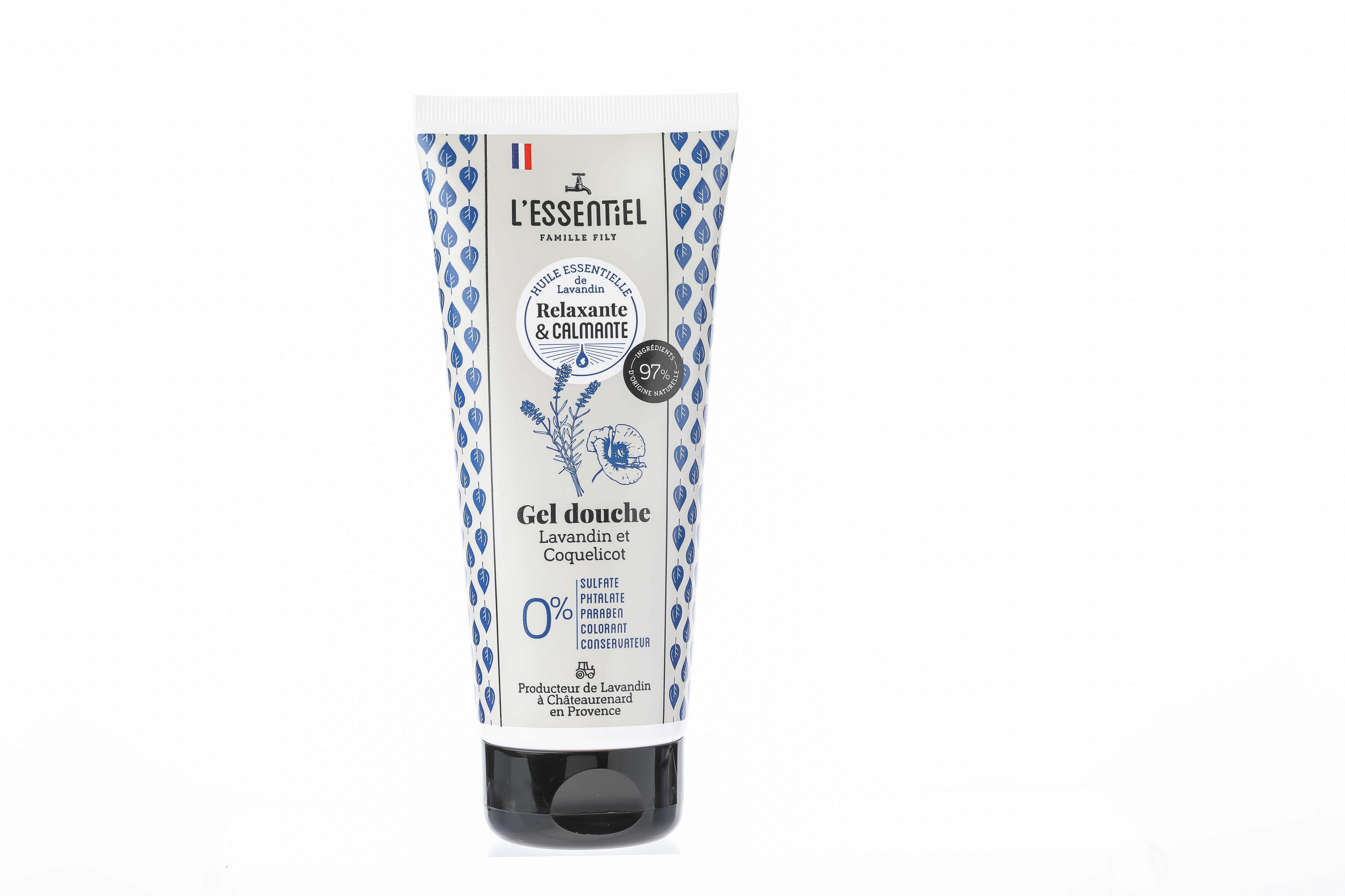 Gel douche lavandin et coquelicot L'Essentiel Famille Fily - Intermarché