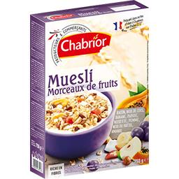 Muesli morceaux de fruits Chabrior, une marque Intermarché - Intermarché