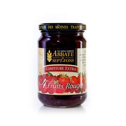Confiture extra aux quatre fruits rouges Abbaye de sept-fons - Intermarché