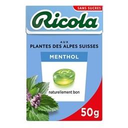 Bonbons sans sucres Menthol stévia Ricola - Intermarché