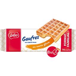 Gaufres aux oeufs frais et au sucre de glace Lotus Biscoff - Intermarché