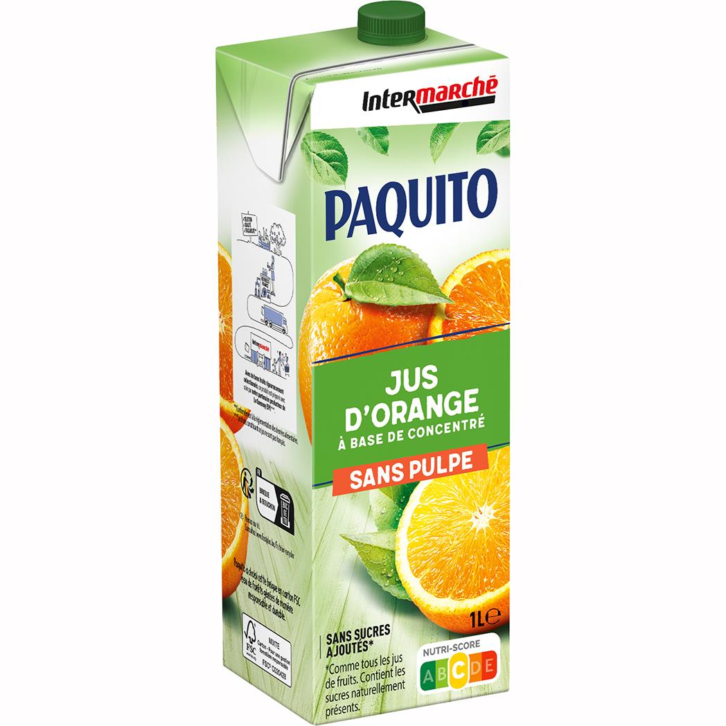 Jus d'orange Paquito, une marque Intermarché - Intermarché