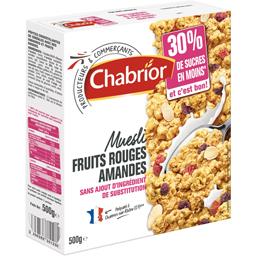 Muesli fruits rouges amandes Chabrior, une marque Intermarché - Intermarché