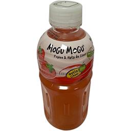 Boisson aromatisée à la fraise avec de la nata de coco Mogu mogu ...