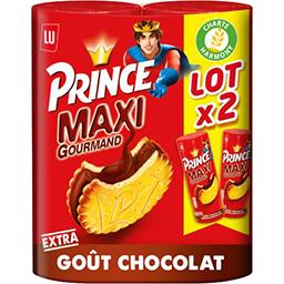 Prince - Biscuits Maxi Gourmand fourrés goût chocolat LU - Intermarché