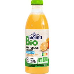 100% pur jus d'orange sans pulpe BIO Paquito Bio, une marque ...
