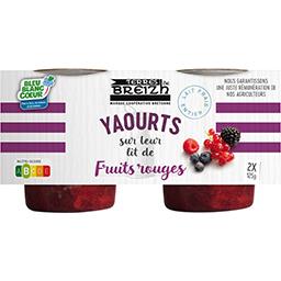 Yaourts sur leur lit de fruits rouges Terres de Breizh - Intermarché