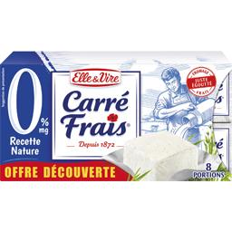 Fromage Carré Frais 0% MG recette nature Elle & Vire - Intermarché