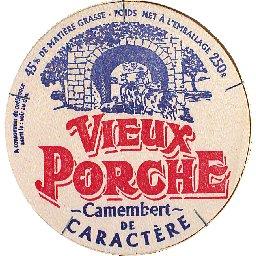 Camembert caractère, la boîte de 250g Vieux Porche - Intermarché