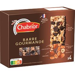 Barre gourmande aux céréales, chocolat noir et fruits secs Chabrior ...
