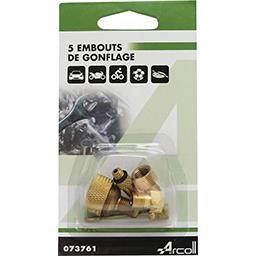5 embouts de gonflage Arcoll - Intermarché