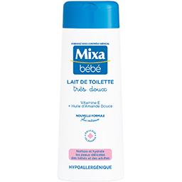 Lait de Toilette Bébé Très Doux Huile d'Amande et Vitamine E Mixa Bébé ...
