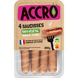 Saucisses 100% végétal à griller Accro - Intermarché