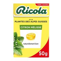 Bonbons sans sucres citron mélisse stévia Ricola - Intermarché