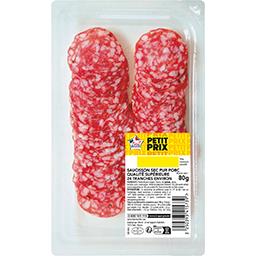 Saucisson sec pur porc en tranche Notre Sélection - Intermarché