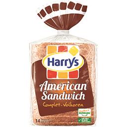 Pain de mie complet - American Sandwich Harrys - Intermarché