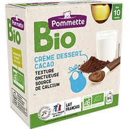 Crème dessert cacao BIO, dès 10 mois Pommette Bio - Intermarché