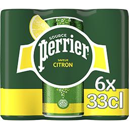 Eau gazeuse aromatisée citron Perrier - Intermarché